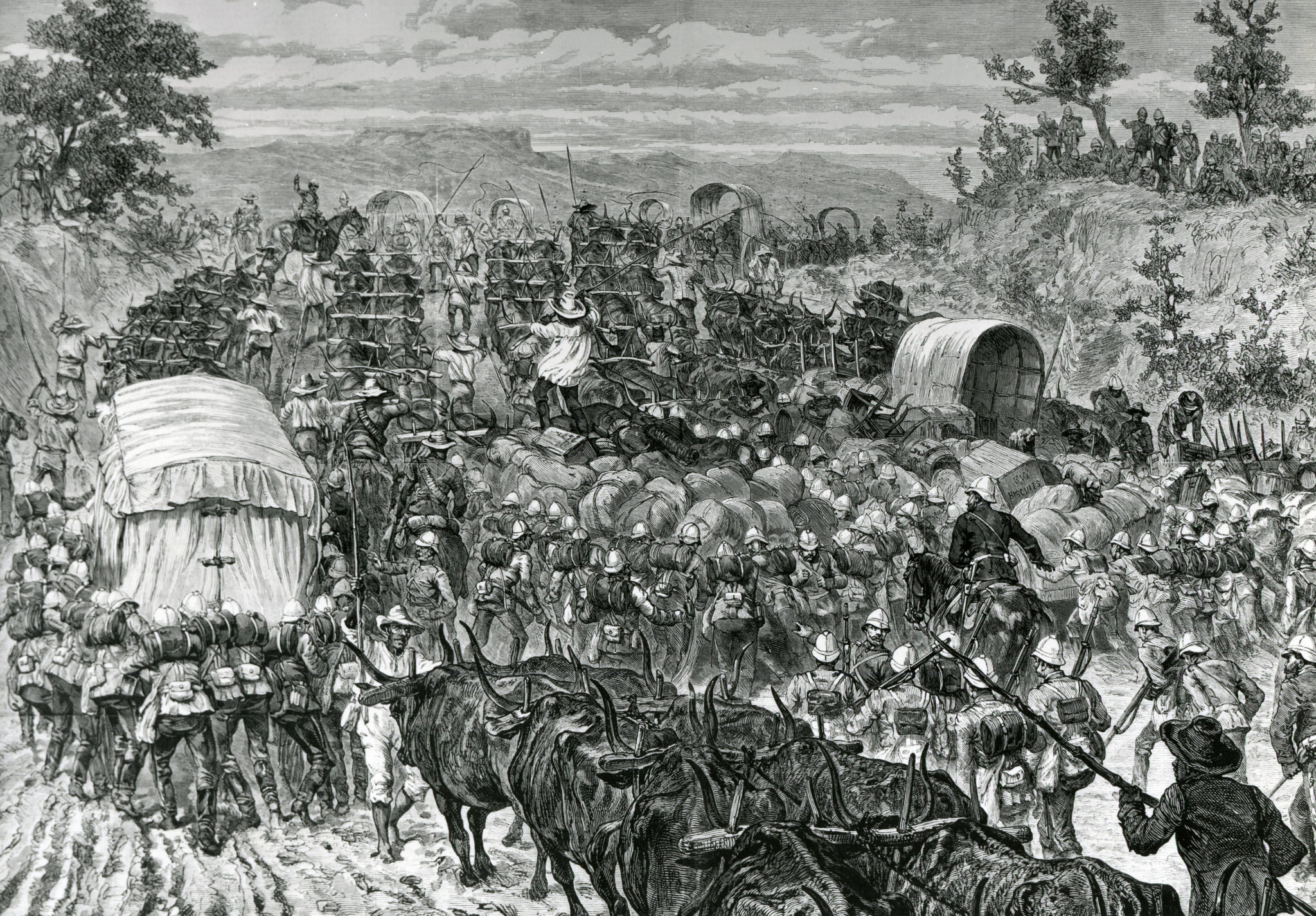 The Military Evacuation Of Zululand In 1879 Creator: Melton Prior ...