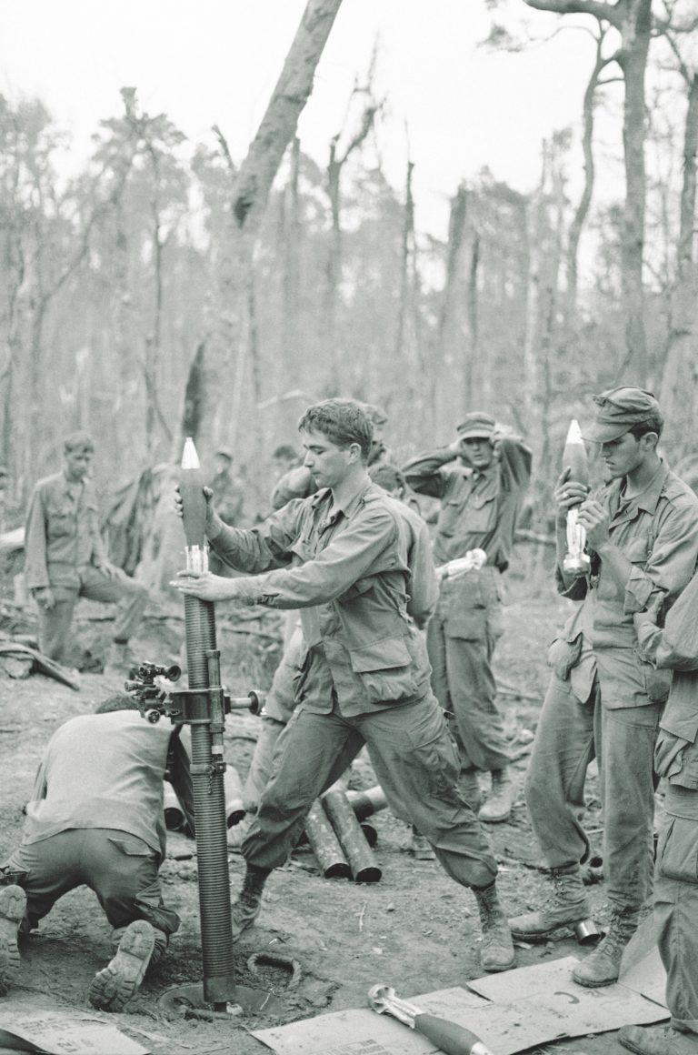 While most of the artillery that supported men in the field was fired ...