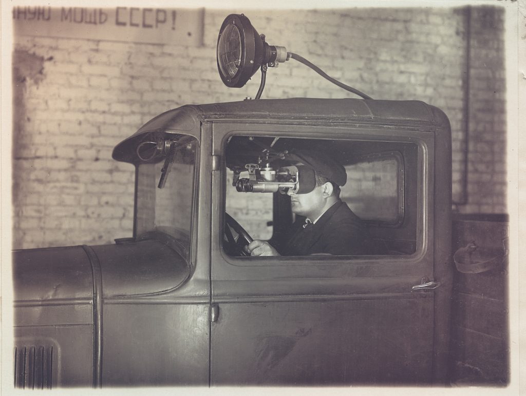 Truck-mounted night vision binoculars. The Soviet Union began ...