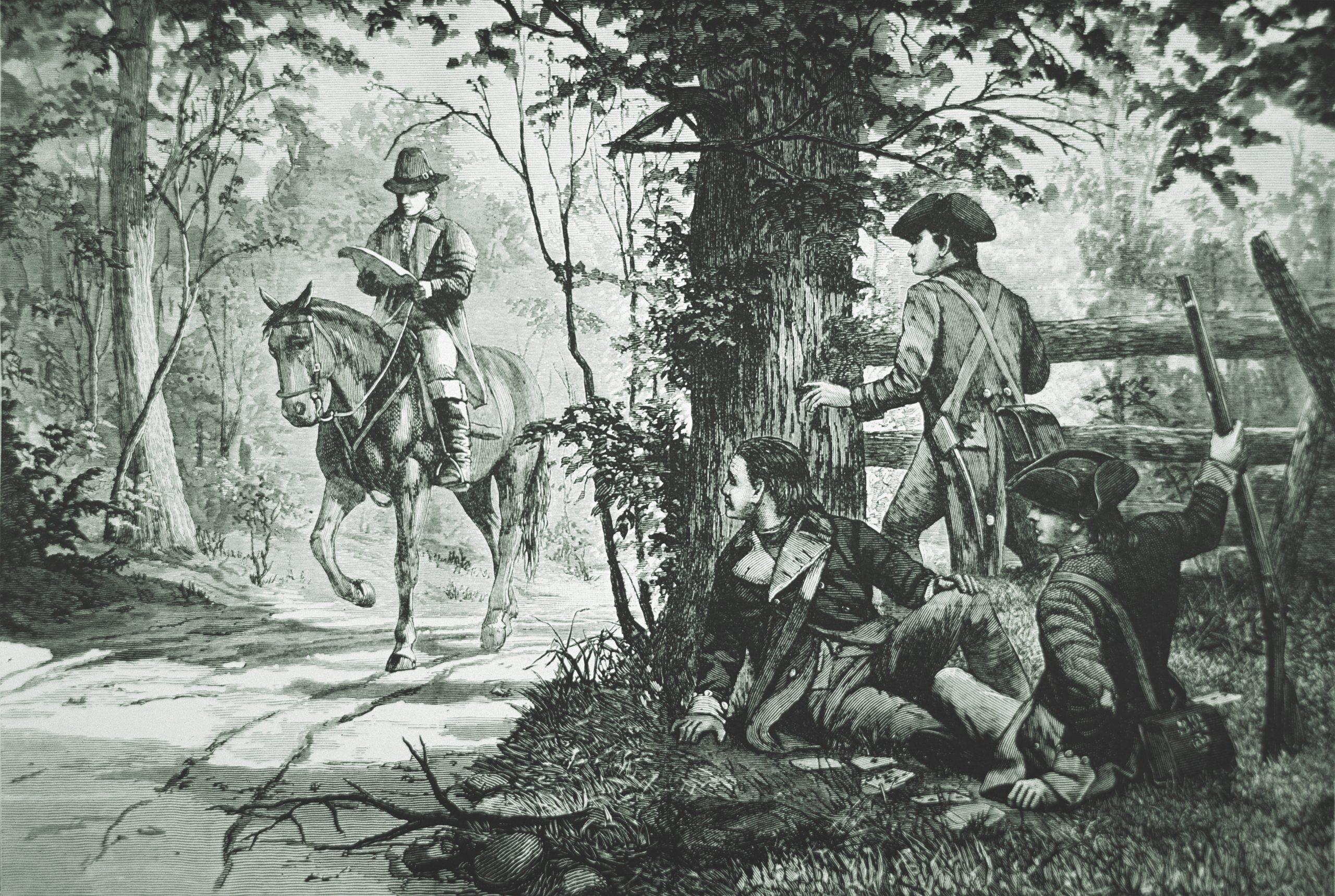 The capture of Major John Andre (litho) | HistoryNet