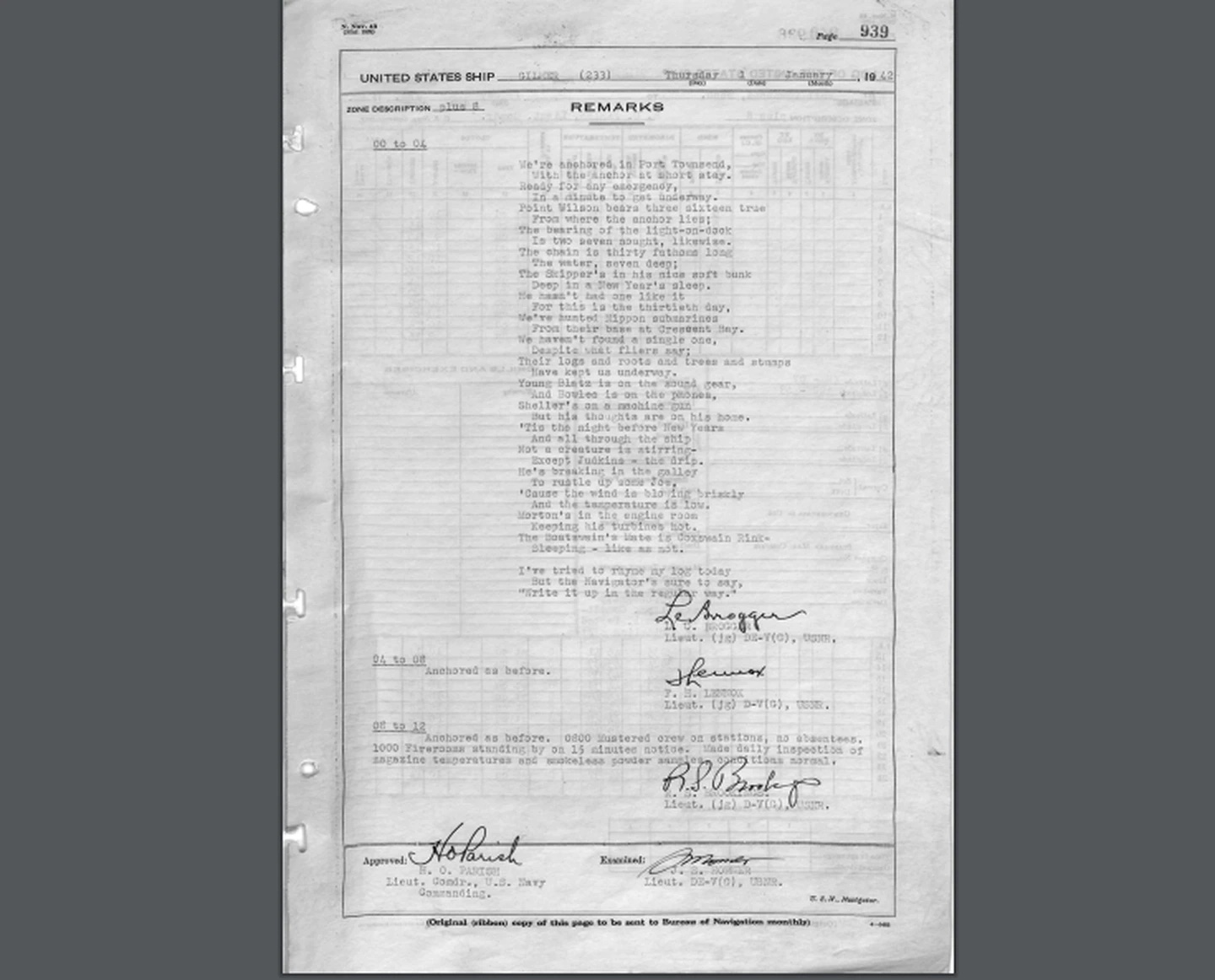 Deck-Log-Poem | HistoryNet