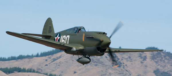 Kiwi P-40C Takes Wing